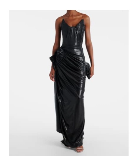 Maticevski Lexicon Draped Gathered Gown