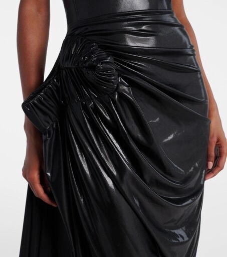 Maticevski Lexicon Draped Gathered Gown