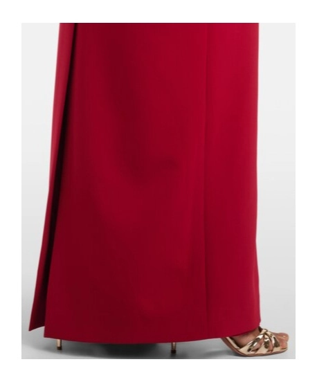 Carolina Herrera Draped Off-shoulder Crêpe Gown