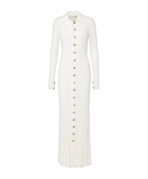 Christopher Esber Sundial Shell Cotton-blend Maxi Dress