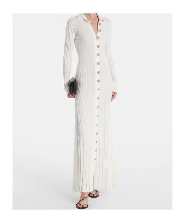 Christopher Esber Sundial Shell Cotton-blend Maxi Dress