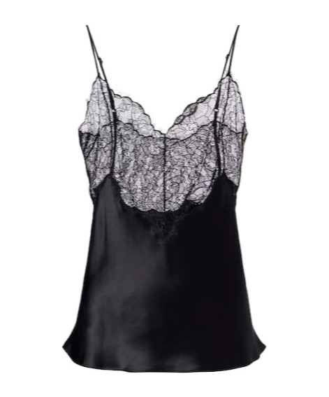 NILI LOTAN Lace Trim V-neck Camisole