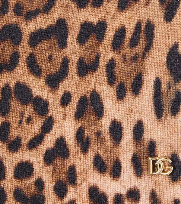 Dolce & Gabbana Leopard-print Virgin Wool Shorts