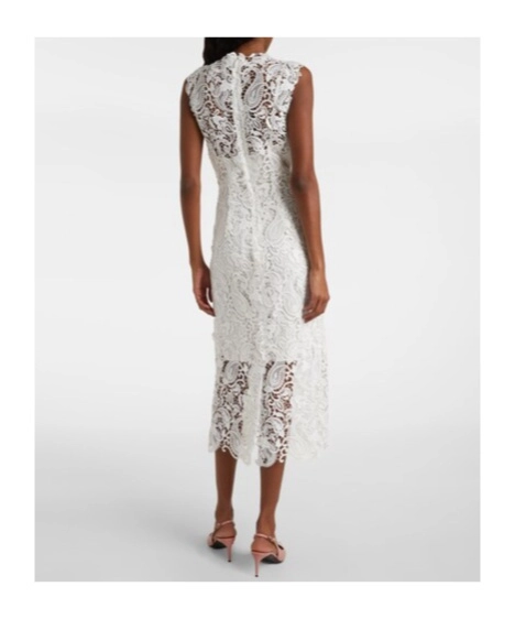 Monique Lhuillier Lace Midi Dress