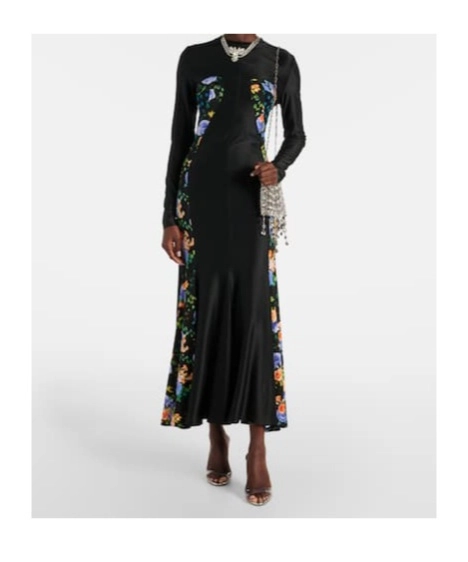 Rabanne Floral Jersey Maxi Dress