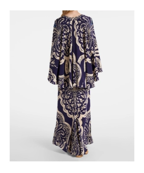 Johanna Ortiz Sequined Printed Silk Maxi Dress