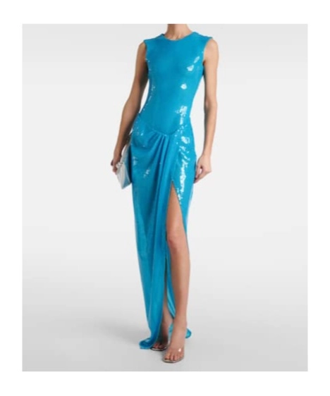 Alex Perry Asymmetric Sequined Gown