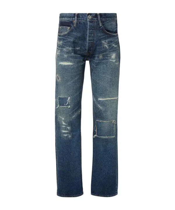 Junya Watanabe X New Manual Straight-leg Denim Trousers - Blue