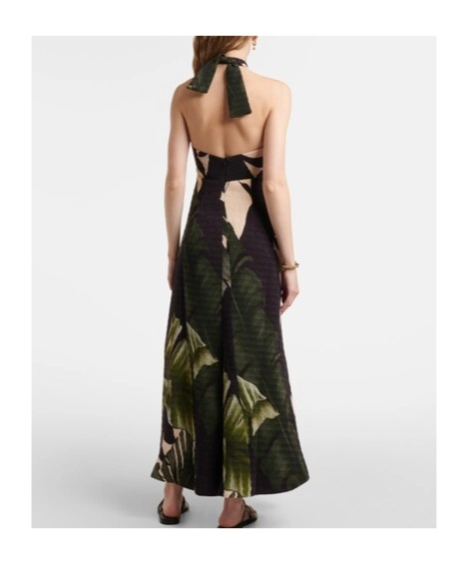 Johanna Ortiz Printed Halterneck Maxi Dress