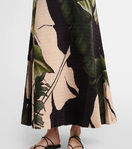 Johanna Ortiz Printed Halterneck Maxi Dress
