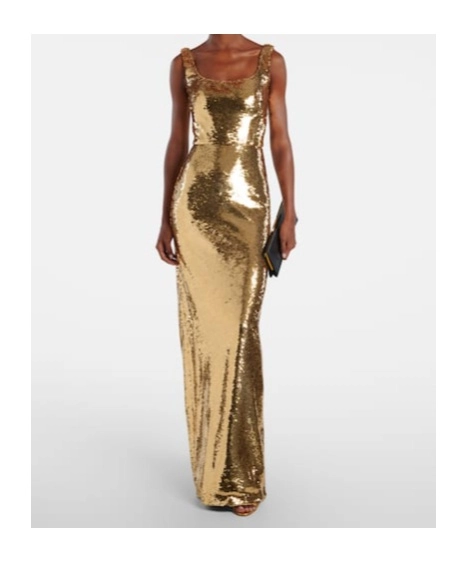 Monique Lhuillier Sequined Gown