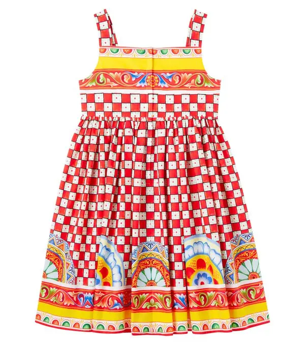 Dolce & Gabbana Taormina Checked Cotton Dress