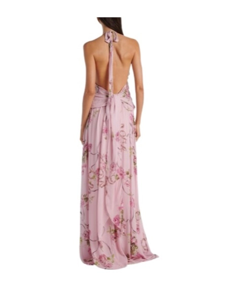 Blumarine Elegant Floral Maxi Dress
