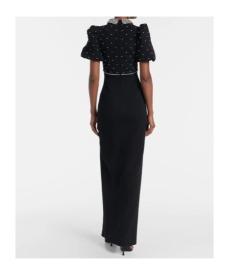 Rebecca Vallance Amery Embellished Puff-sleeve Gown