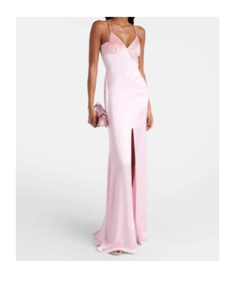 David Koma Sequined Satin Gown
