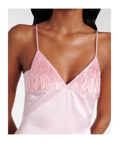 David Koma Sequined Satin Gown