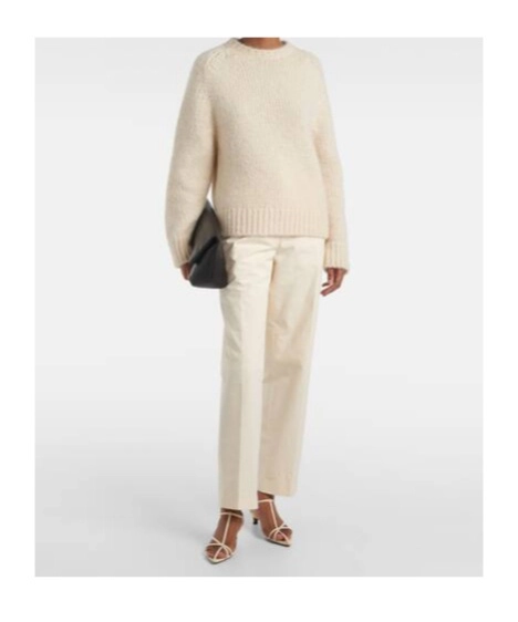 JIL SANDER Cropped Cotton Straight Pants