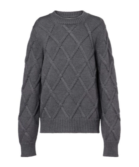 JIL SANDER Cable-knit Virgin Wool Sweater