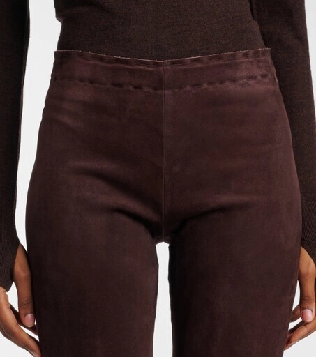 Stouls Mid-rise Suede Leggings