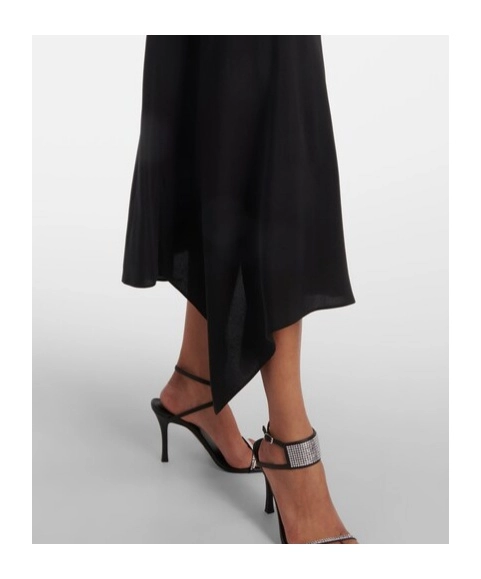 Stella McCartney Silk Maxi Dress With Cape Effect
