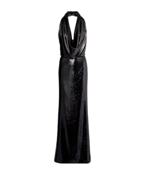 Stella McCartney Halterneck Velvet Gown - Black