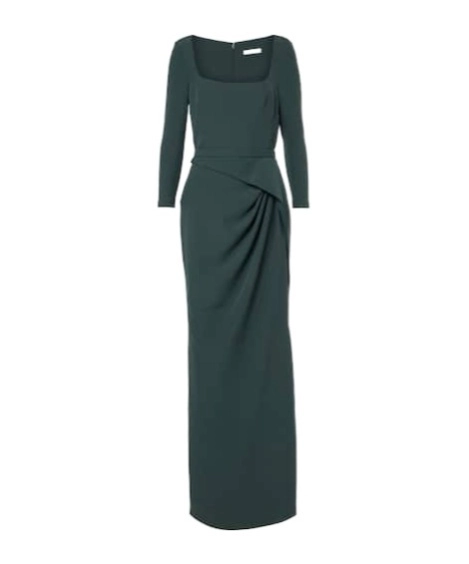 SAFIYAA LONDON Mahir Draped Crêpe Gown