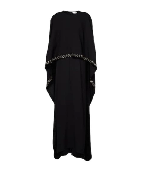 Stella McCartney Embellished Caped Maxi Dress - Black