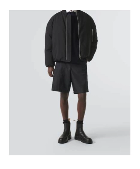 JIL SANDER Oversized Gabardine Down Jacket