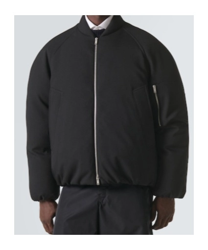 JIL SANDER Oversized Gabardine Down Jacket