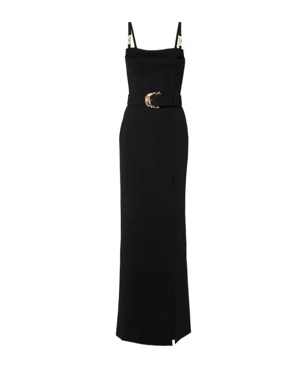 Rebecca Vallance Lucine Belted Gown - Black