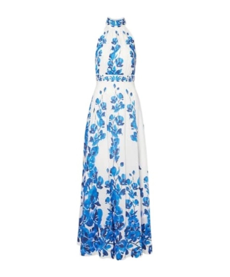 Rebecca Vallance Orchid Blues Floral Maxi Dress - Blue