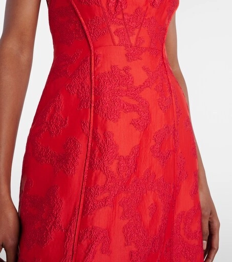 EMILIA WICKSTEAD Labrina Jacquard Bouclé Midi Dress