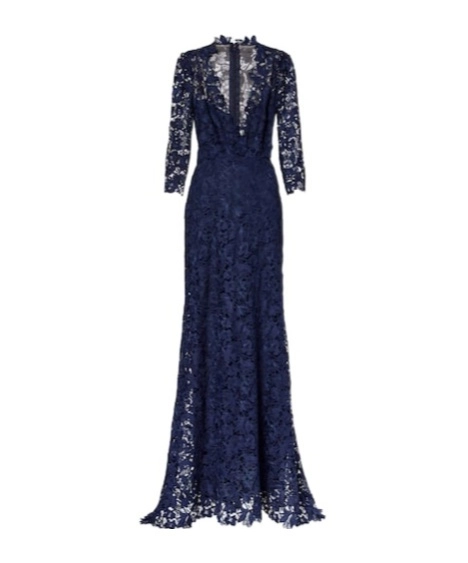 Monique Lhuillier Lace Gown - Black
