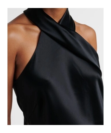 Galvan Satin Halter Neck Gown