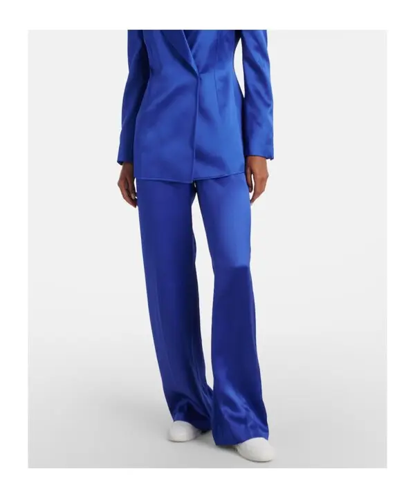 Gabriela Hearst Norman Silk Tweed Wide-leg Trousers