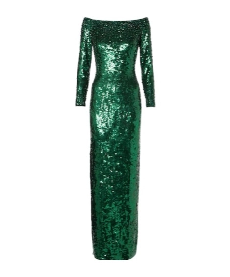 Jenny Packham Ballroom Blitz Sequined Gown - Green