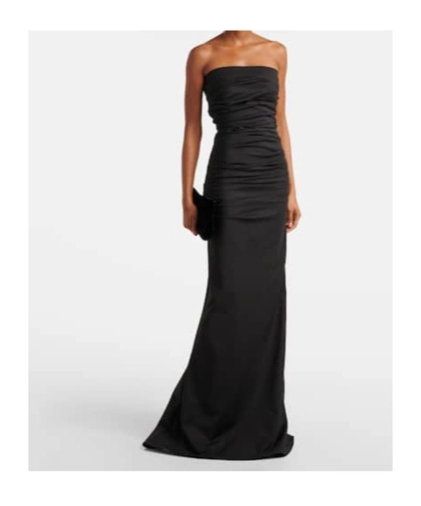 Maticevski Intoxicate Ruched Strapless Gown