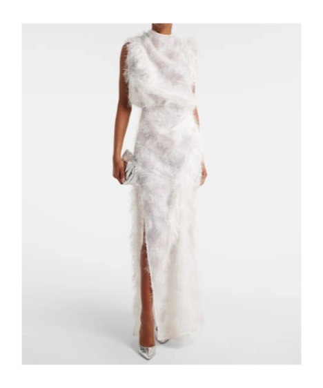 Maticevski Alabaster Silk-blend Gown