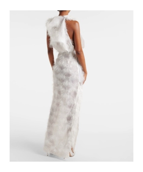 Maticevski Alabaster Silk-blend Gown