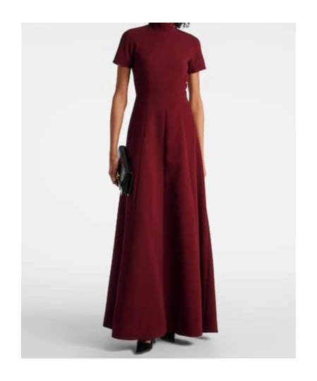 EMILIA WICKSTEAD Malinda Crêpe Gown - Brown