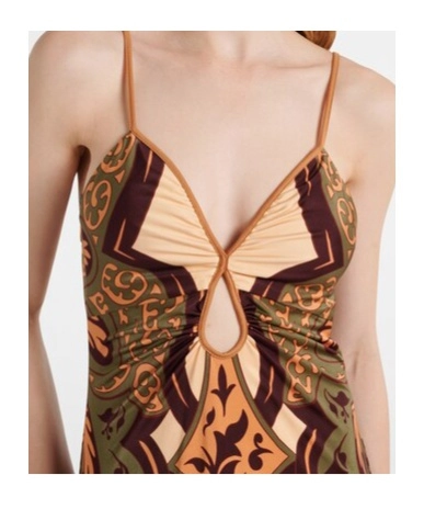 Johanna Ortiz Printed Jersey Midi Dress