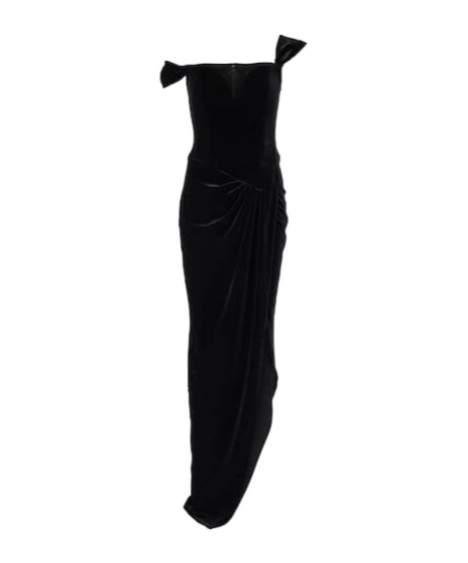 Alex Perry Asymmetric Velvet Bustier Gown