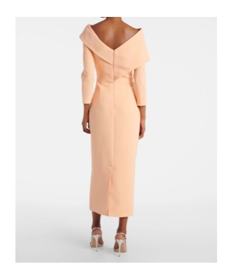 SAFIYAA LONDON Off-the-shoulder Midi Dress