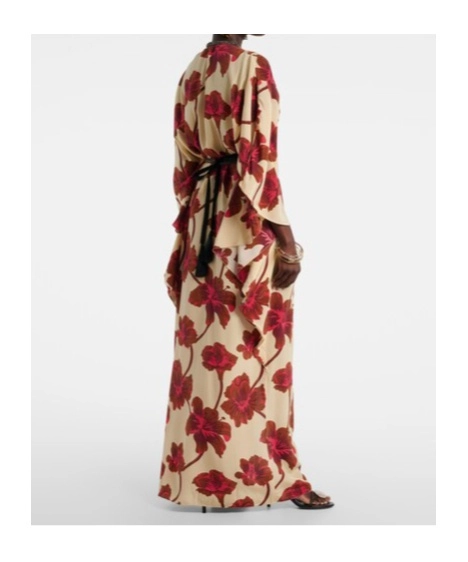 Johanna Ortiz Embellished Silk Maxi Dress