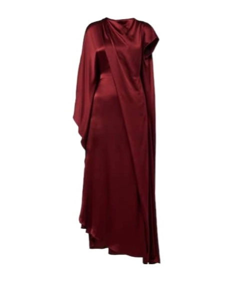 ROKSANDA Hiba Caped Silk Gown - Brown