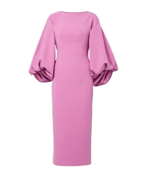 ROKSANDA Garance Balloon-sleeve Crepe Gown - Pink