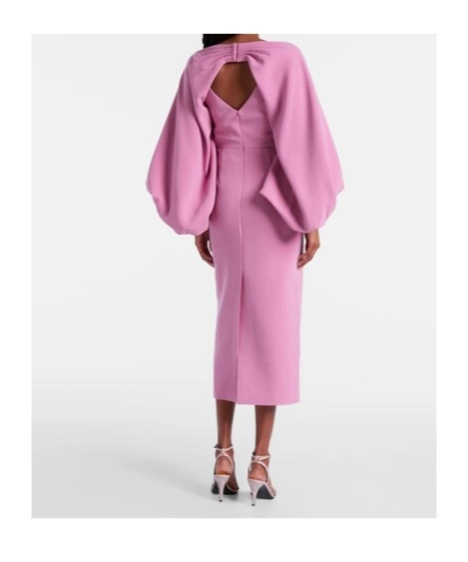 ROKSANDA Garance Balloon Sleeve Crepe Gown - Pink