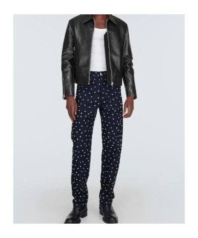 LANVIN Studded Straight Jeans
