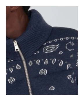 Alanui Bandana Jacquard Wool Puffer Jacket