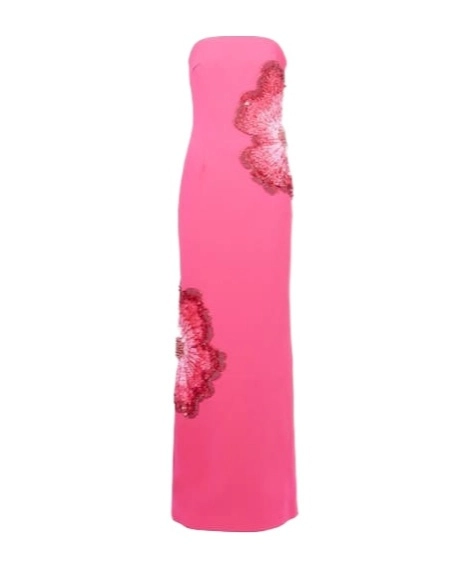 Rebecca Vallance Layana Embellished Strapless Gown